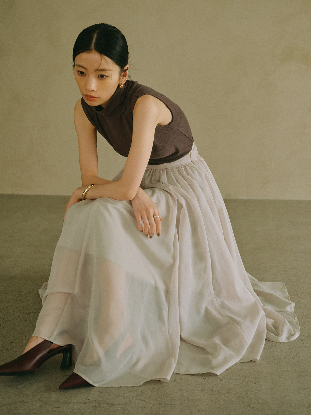 エアリーフレアスカート